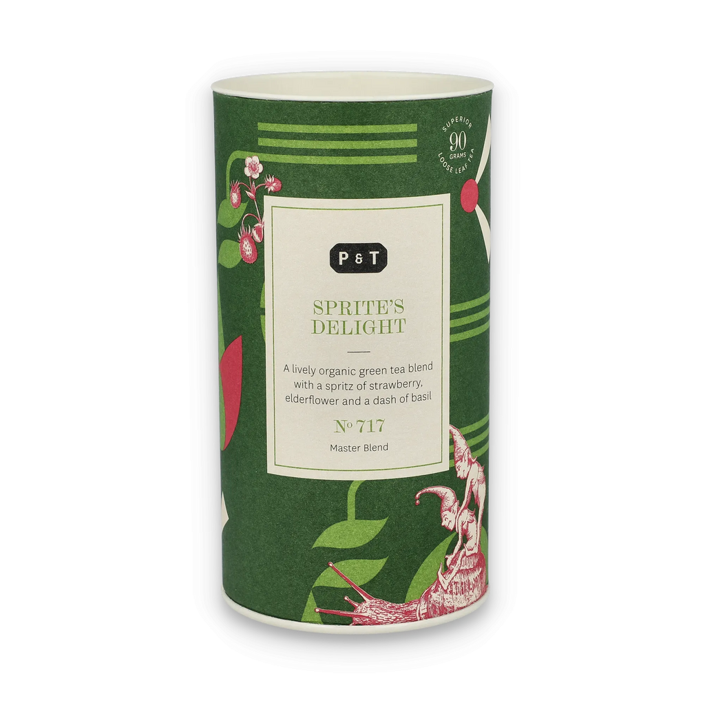 Sprite’s Delight Organic Green Tea Blend with Strawberry & Basil